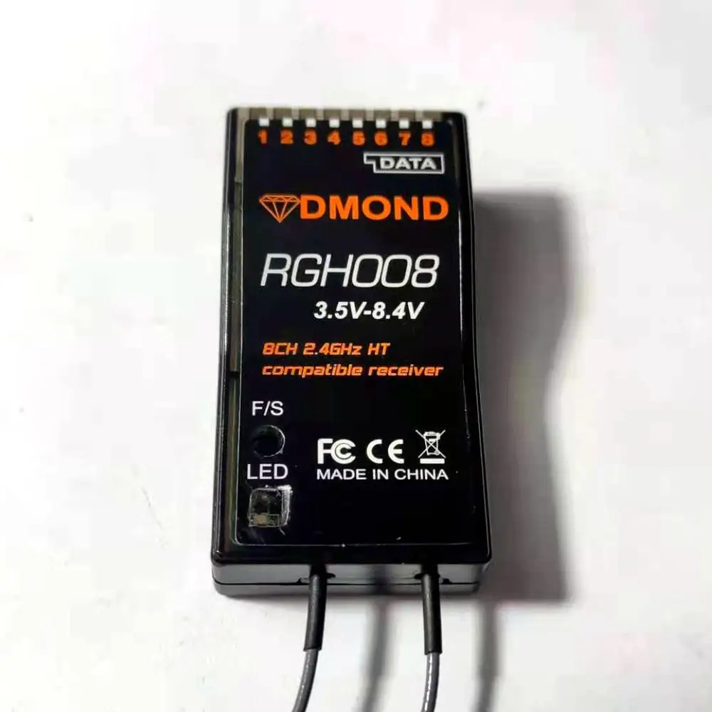 DMOND RGH008 8ch telemetry Graupner HoTT+SUMD compatible receiver GR ...