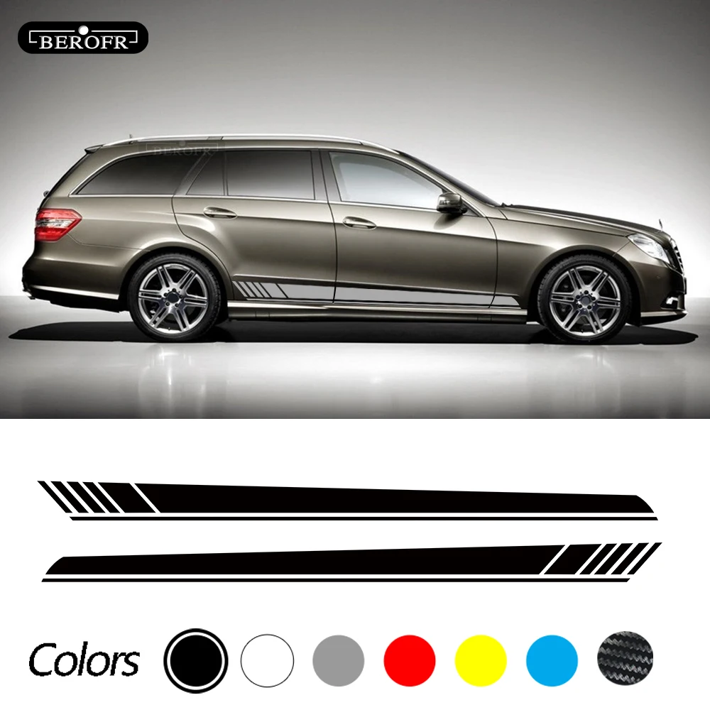 Car Sticker Door Side Stripe Body Decal For Mercedes Benz E Class W212 ...
