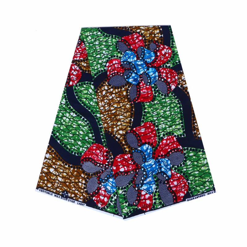 100-Cotton-High-Quality-African-Flower-Print-Fabric-Wax-2019-Wax-Fabric ...
