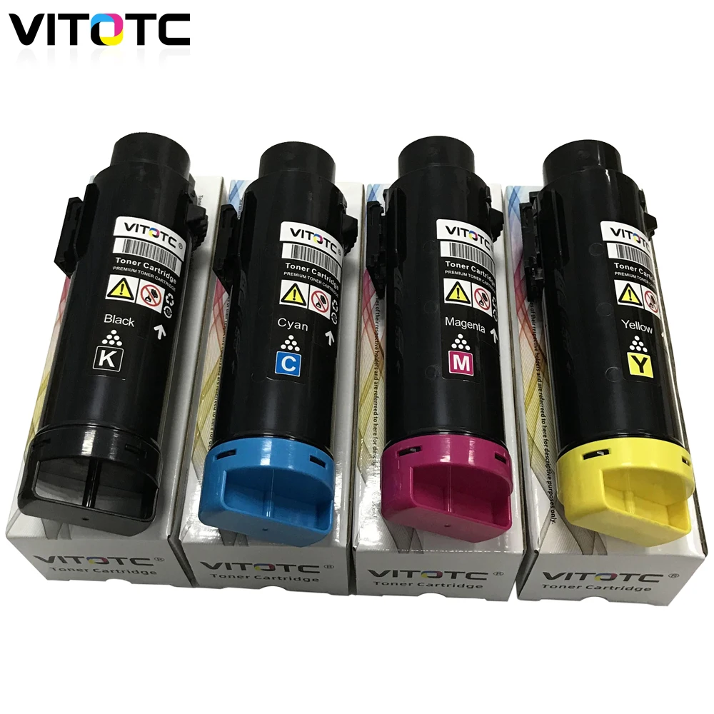 4 Color Toner Cartridge Compatible For Xerox Phaser 6510 Workcentre ...
