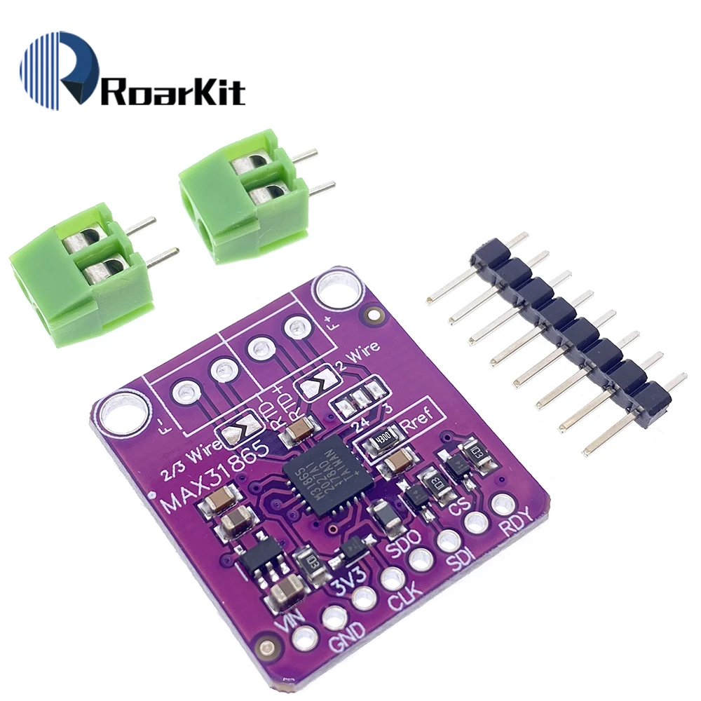 MAX31865-SPI-PT100-RTD-to-Digital-Converter-Board-Temperature ...