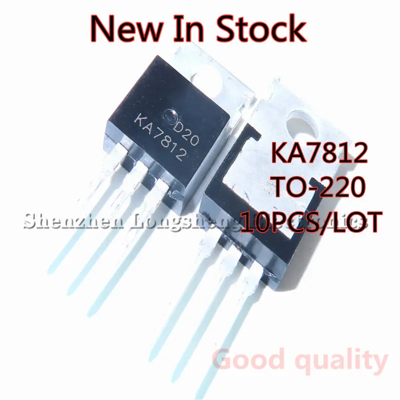 Tubo regulador de três terminais ka7812 7812 ka7812etu to 220 12v 1a ...