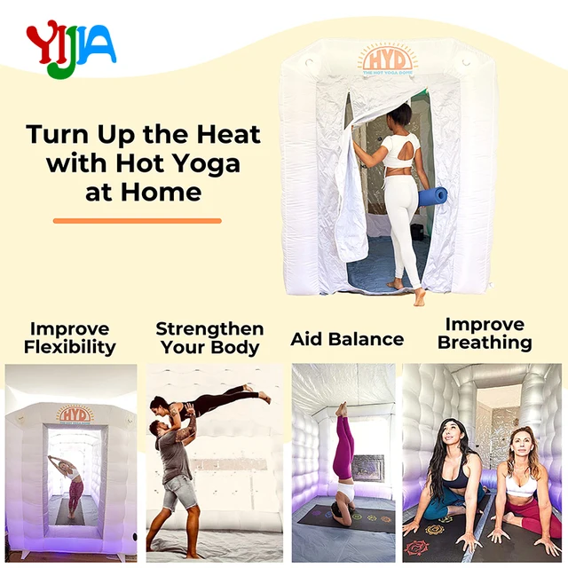 Inflatable Hot Yoga Dome Portable Lightweight & Set Up Easy Outdoor ...