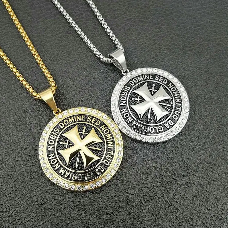 316 Stainless Steel Shield Pendant | Stainless Steel Templar Pendant ...