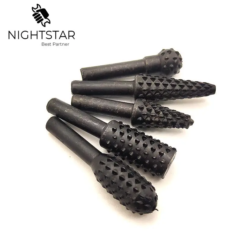 Binoax 5Pcs Rotary Rasp HSS Grinding Head Power Tool Woodworking Cutter ...