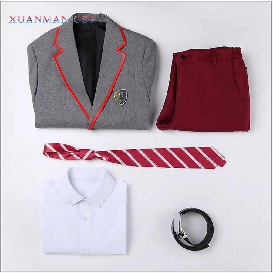 Tv Series Elite School Uniform Gray Cosplay Costume Custom Women's Men ...