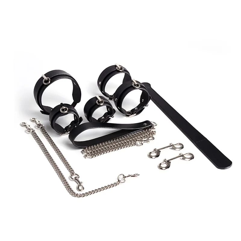 High End Custom Genuine Leather BDSM Bondage Gear Fetish Restraints Erotic Sex Toys Handcuffs ...