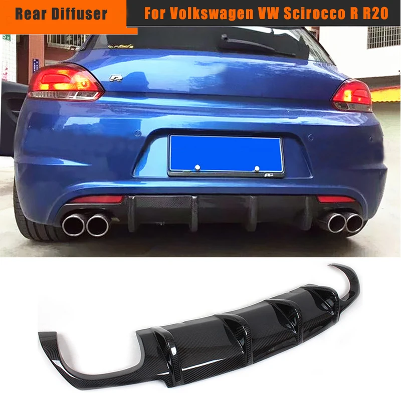 Car Rear Diffuser Lip for VW Scirocco R R20 Bumper Kits Bodykits 2009 ...