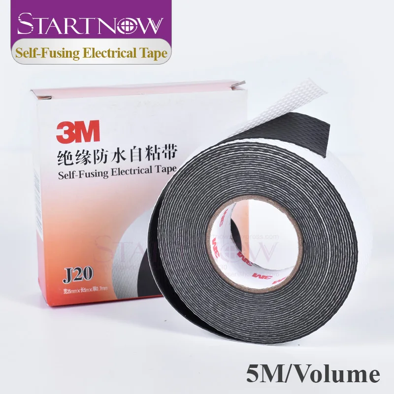 Originele 3M J20 Self-Fusing Elektrische Tape 5 M/Roll Anti 10kV Hoogspanning Rubber Pvc Warmte ...