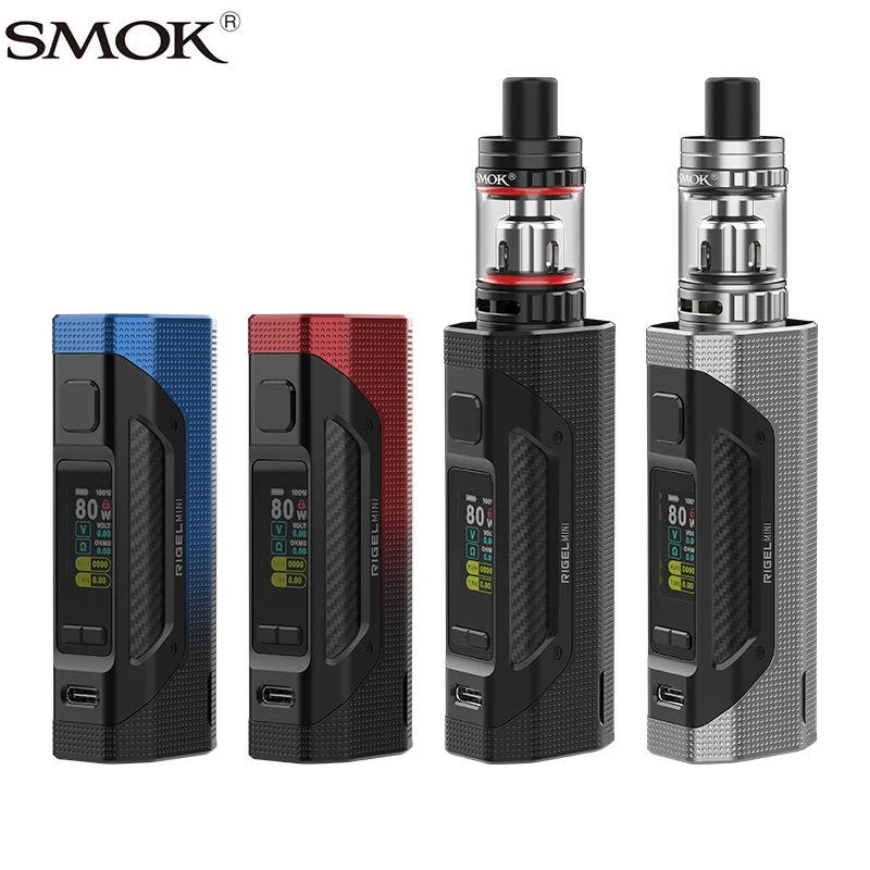 Original Smok Rigel Mini Mod 80w Rigel Mini Kit With 3ml Tfv9 Mini Tank ...