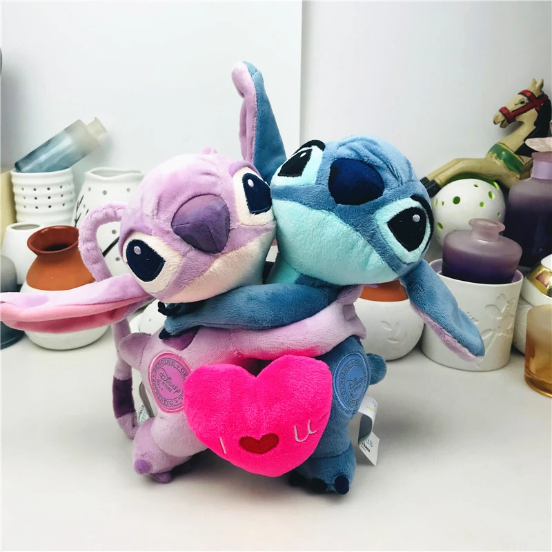 Disney Lilo E Stitch Fidanzata Angelo Abbraccio Con Cuore Rosso Bambola ...