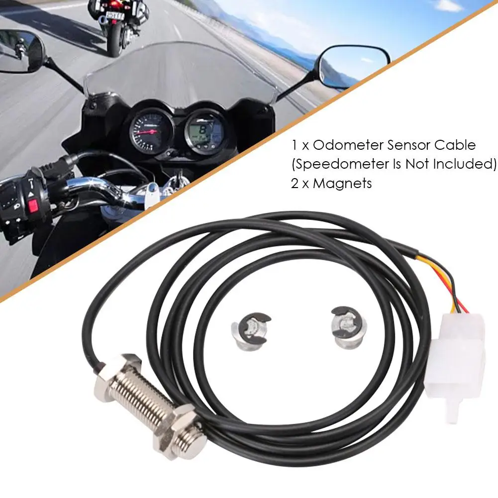 Motorcycle Odometer Sensor Cable Scooter Durable Digital Speedometer ...
