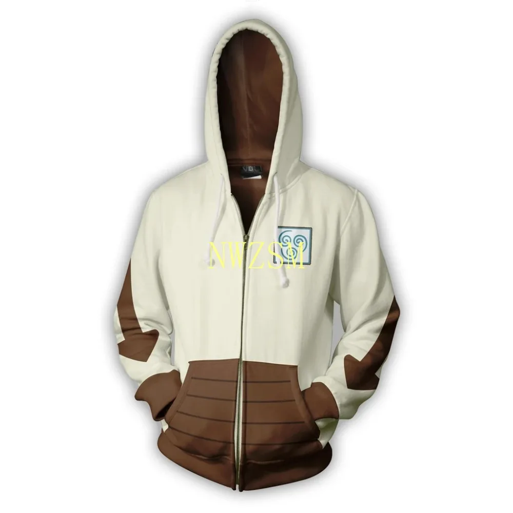 2020 New Avatar Last Airbender Appa Cosplay Hoodie Zipper Up Hooded ...