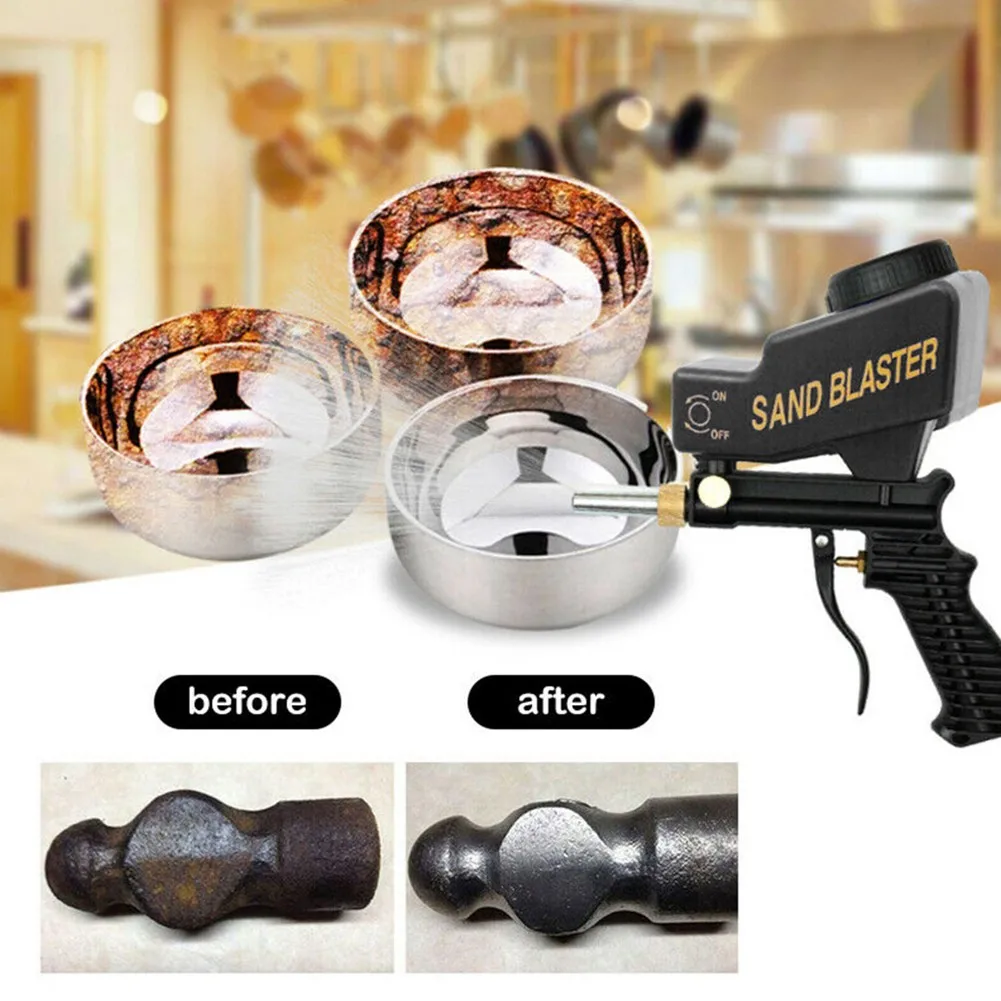 Gravity Sand Blaster Portable Small Air Sandblasting Tool Handheld ...