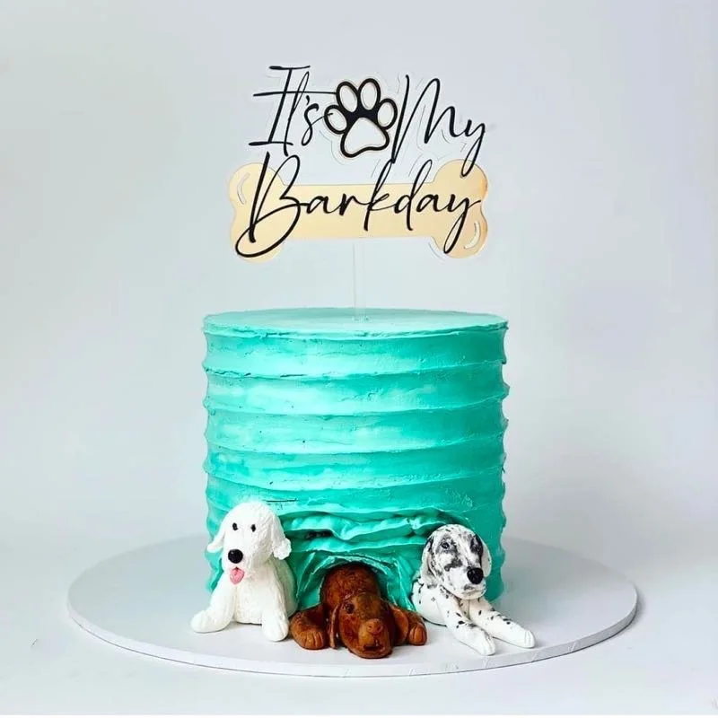 New-Cute-Dog-Pets-Happy-Birthday-Cake-Topper-Acrylic-Pets-Birthday-Cake ...