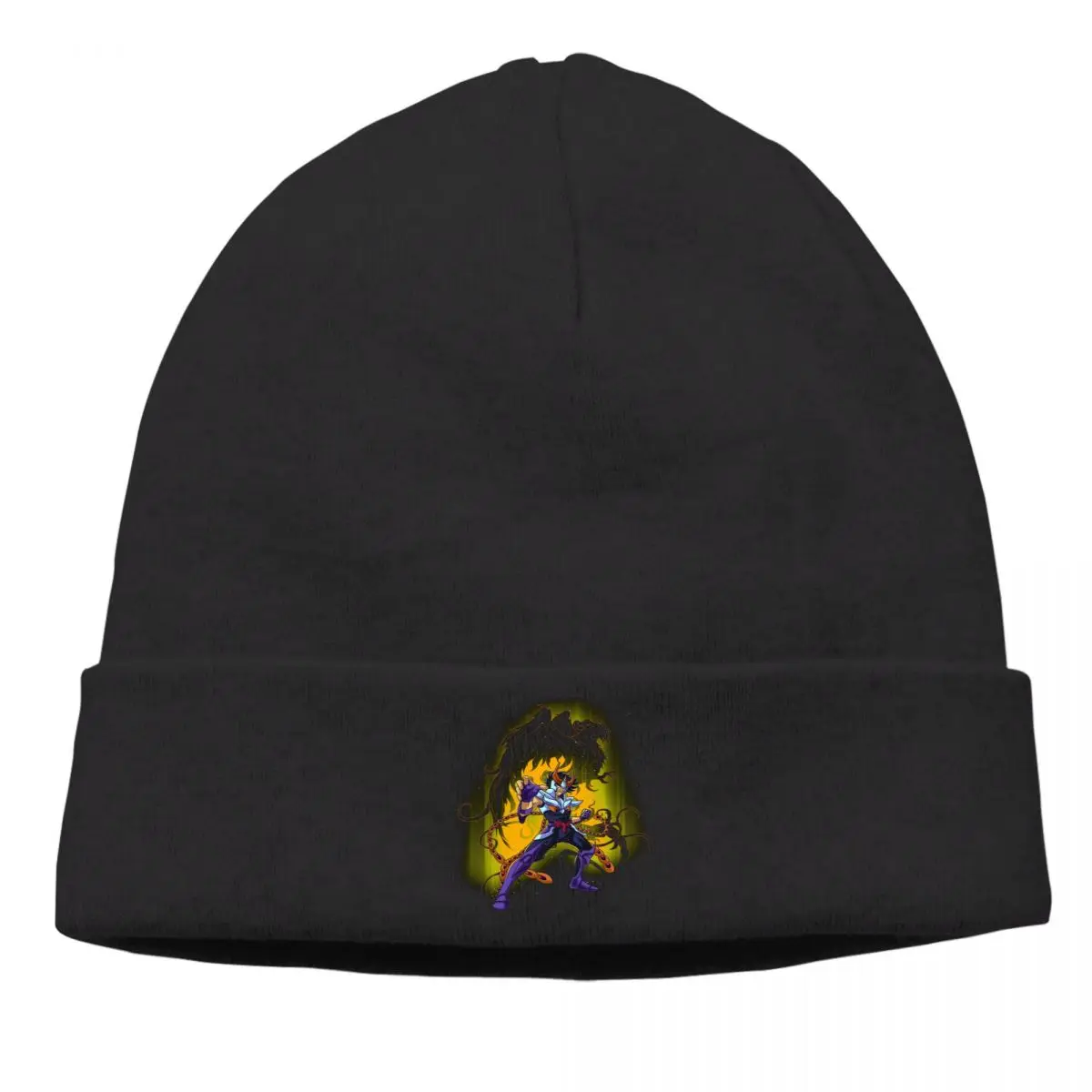 Skullies Bonnet Saint Seiya Cycling Knit Hat Ikki Of Phoenix Winter ...