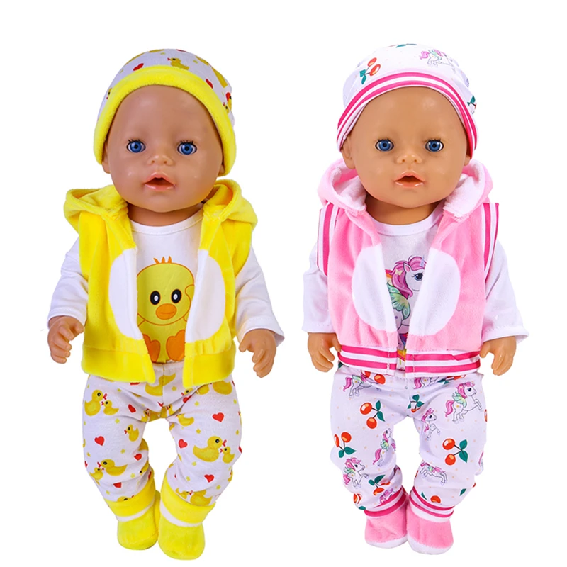17-Inch-Doll-Clothes-43-cm-Doll-Warm-Suit-with-Hat-and-Socks-for-New ...