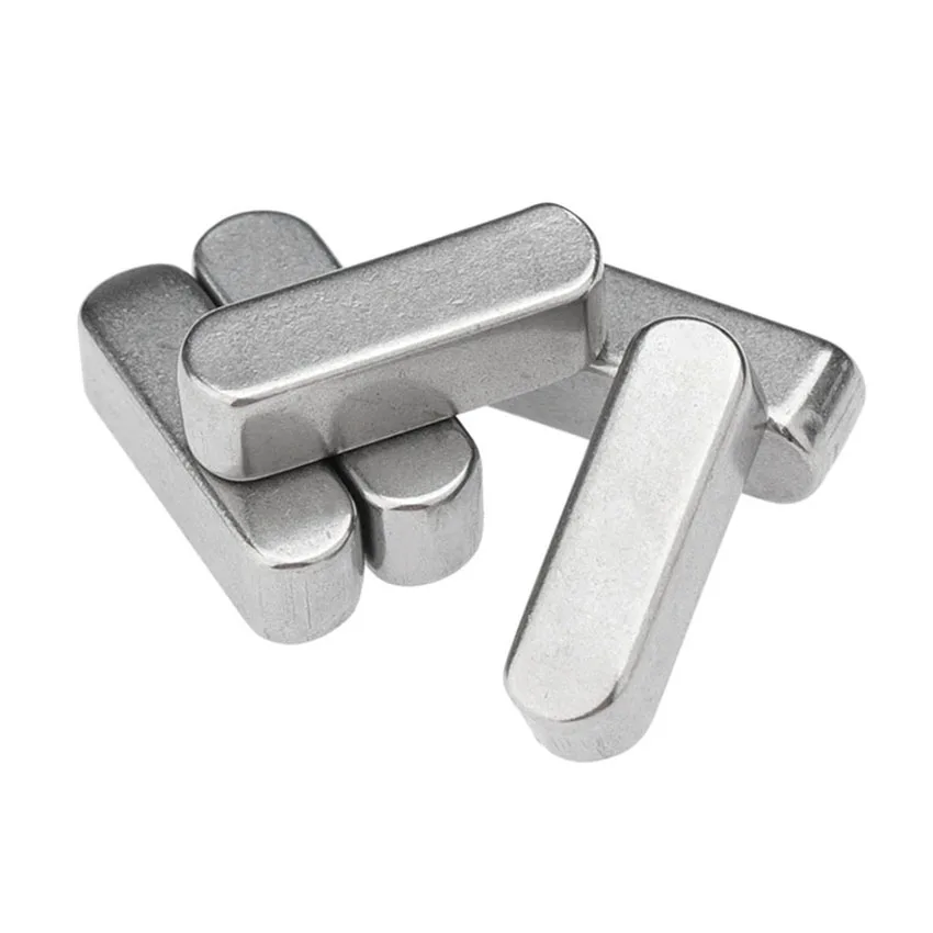 10pcs 3mm-5mm Round Ended Feather Key Drive Shaft Parallel Keysteel ...