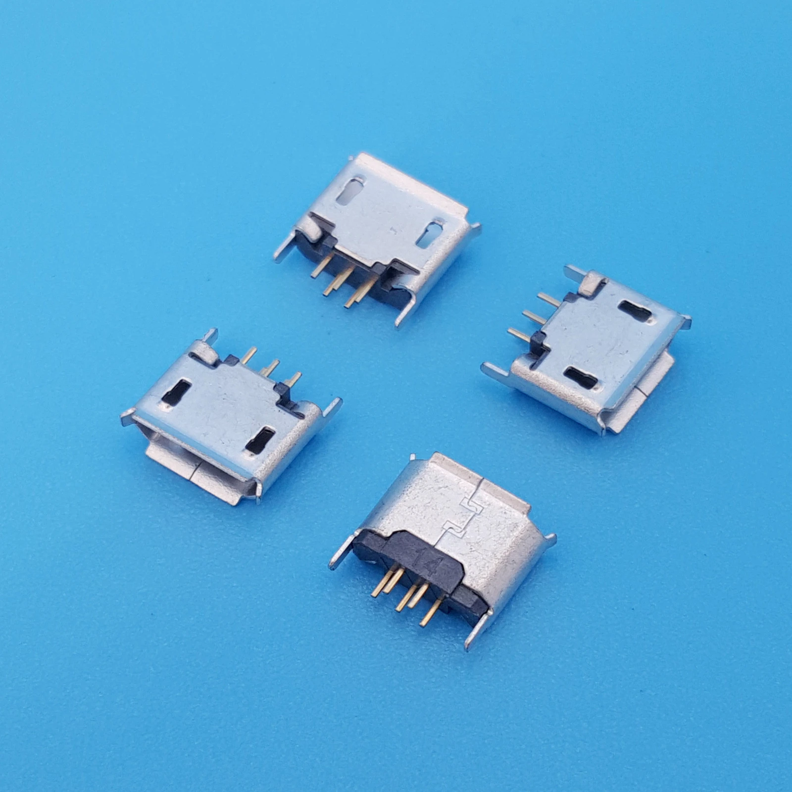 20pcs Micro Usb Type B Straight 180 Degrees 5pin Female Socket Pcb ...