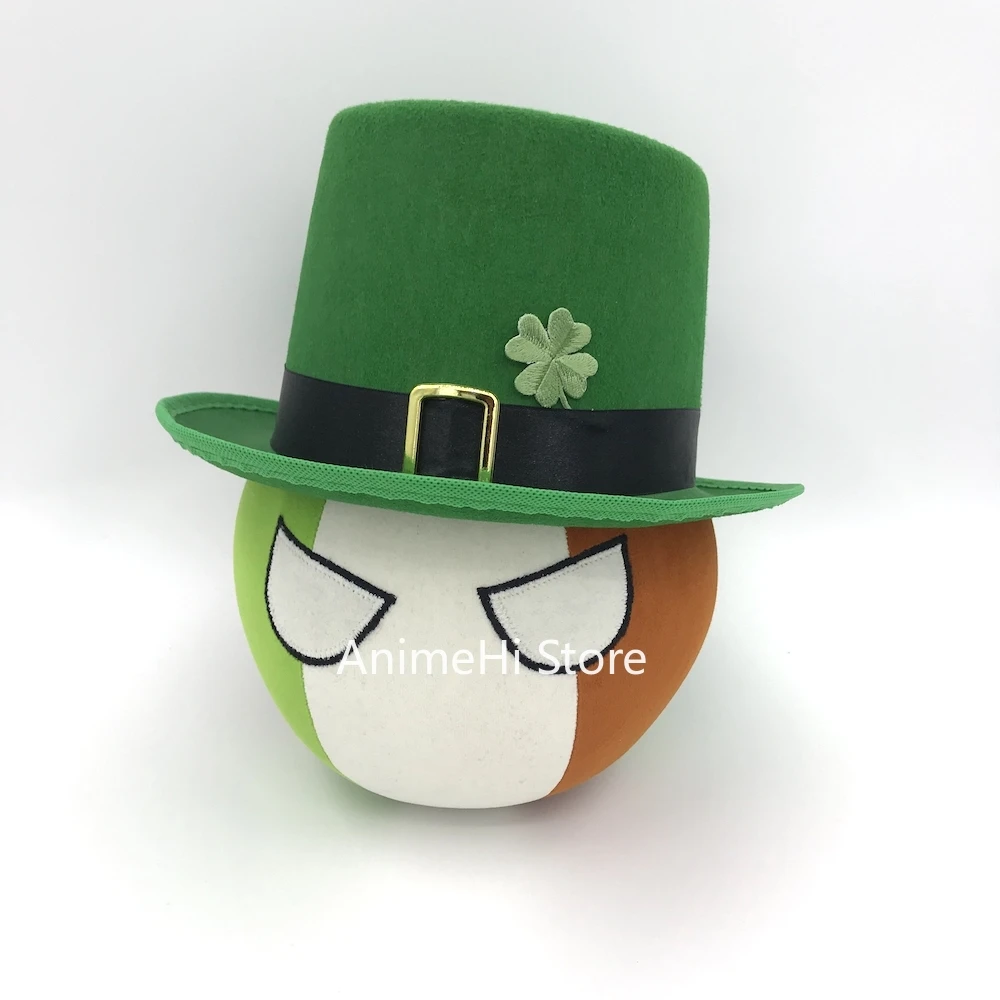 Ireland Ball And St.patrick's Day Green Hat Doll Irl Countryballs ...