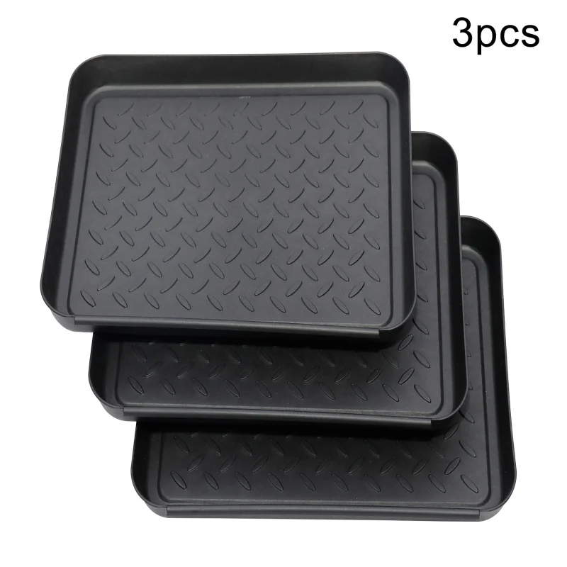 3PCS-Multi-Purpose-Plastic-Tray-Shoe-Drip-Mat-For-All-Weather-Indoor-Or ...