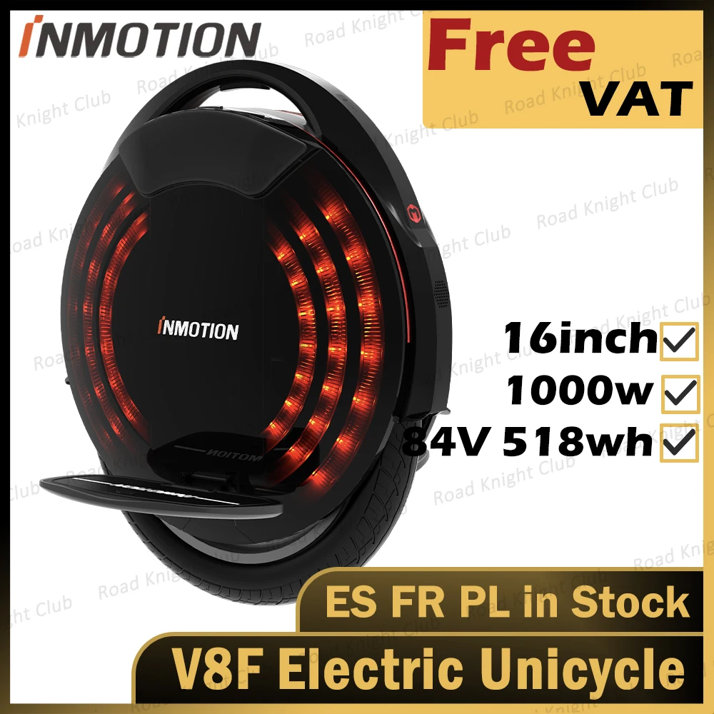 INMOTION V8F Electric Unicycle 84V 518W Wheel Self Balance Smart Wheel ...