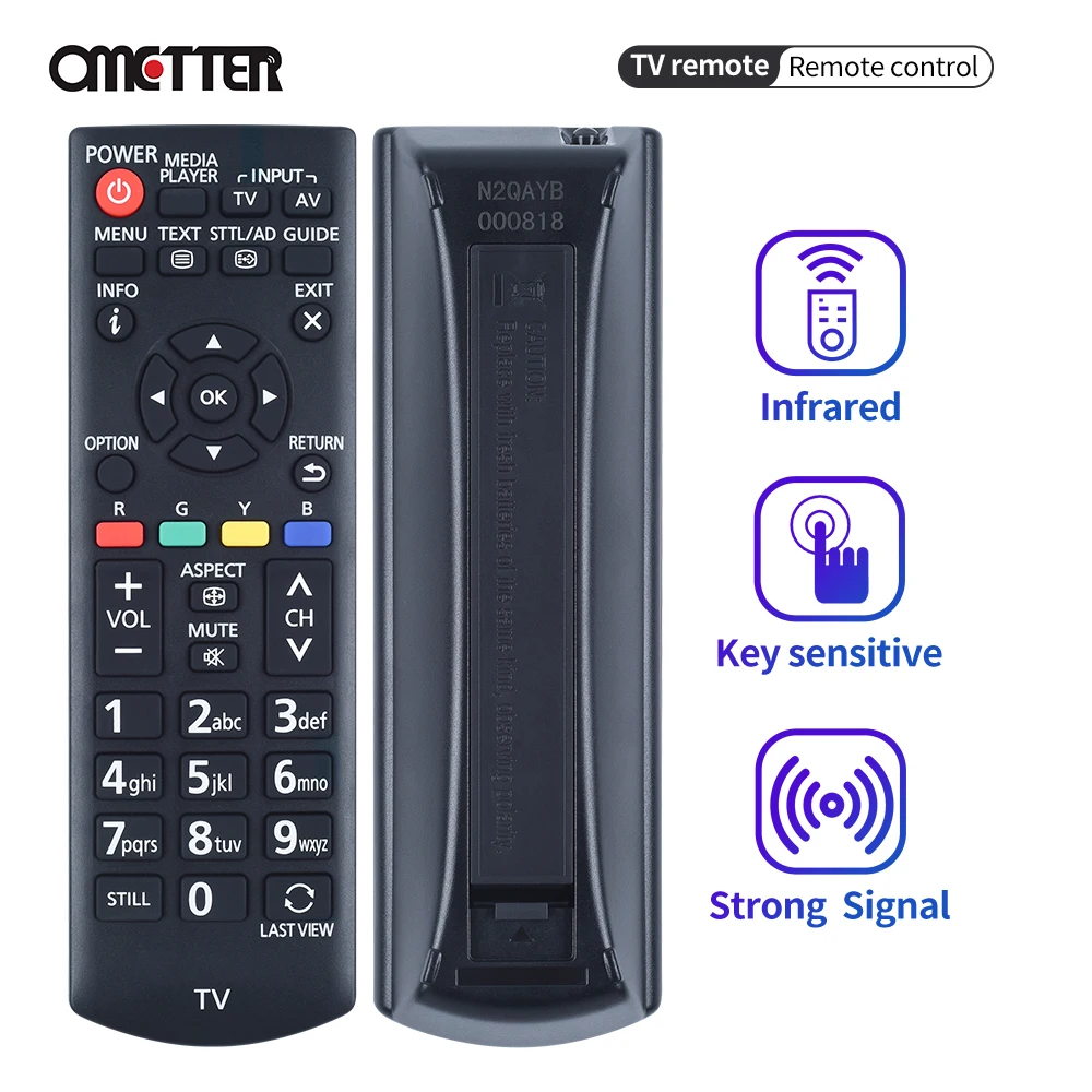 New Suitable For Panasonic Plasma Tv Remote Control N2qayb000818 ...