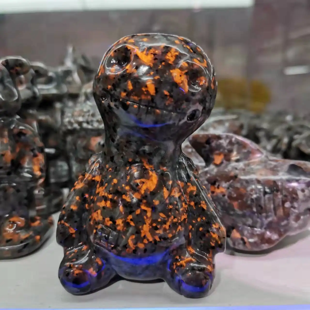 Natural Fire Stone Ghost Ghost Child Statue Polished Yooperlite Ghost ...