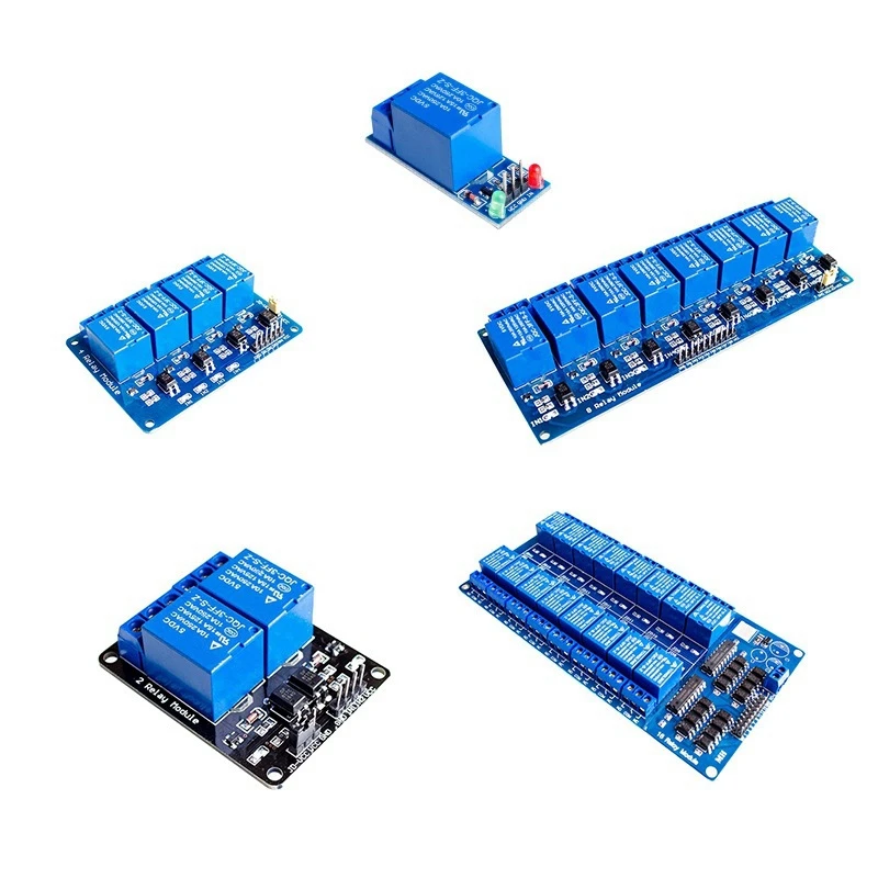 Generic 1 Way/2 Way/4 Way/8 Way Relay Module 5v/12v Low Level Trigger ...