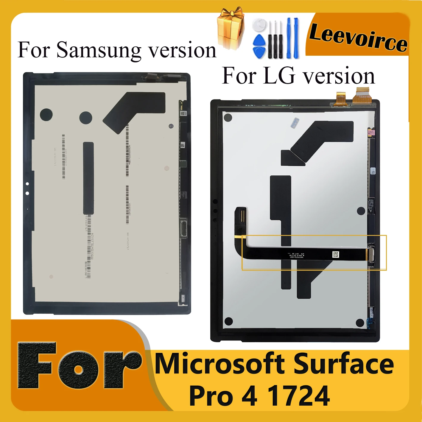 Original LCD Screen LG Version For Microsoft Surface Pro 4 pro4 1724 ...