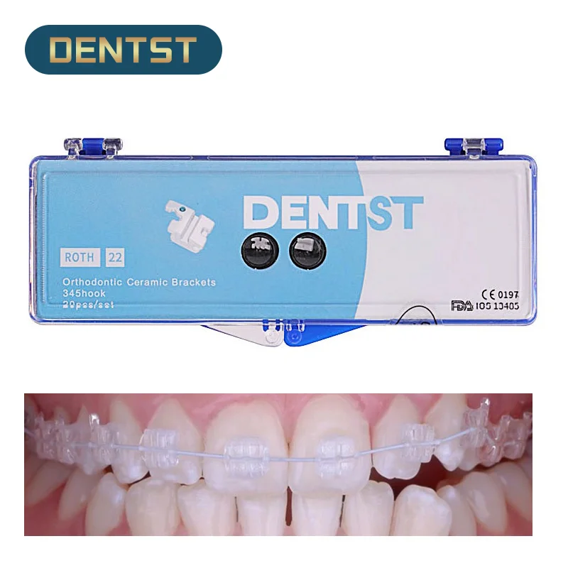 20pcs/set Dental Ortodoncista Brace Orthodontic Ceramic Brackets ...