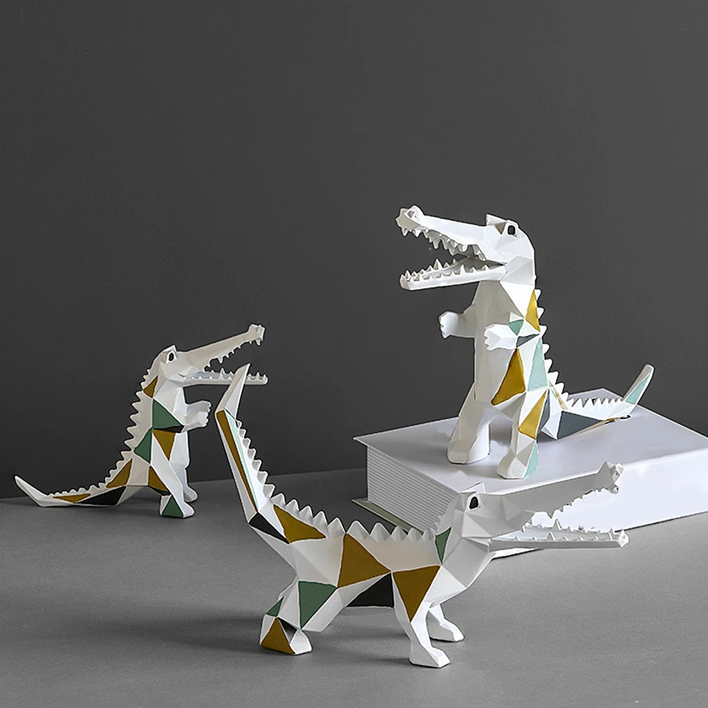 Art & Collectibles Geometric Alligator Figurine Figurines & Knick ...