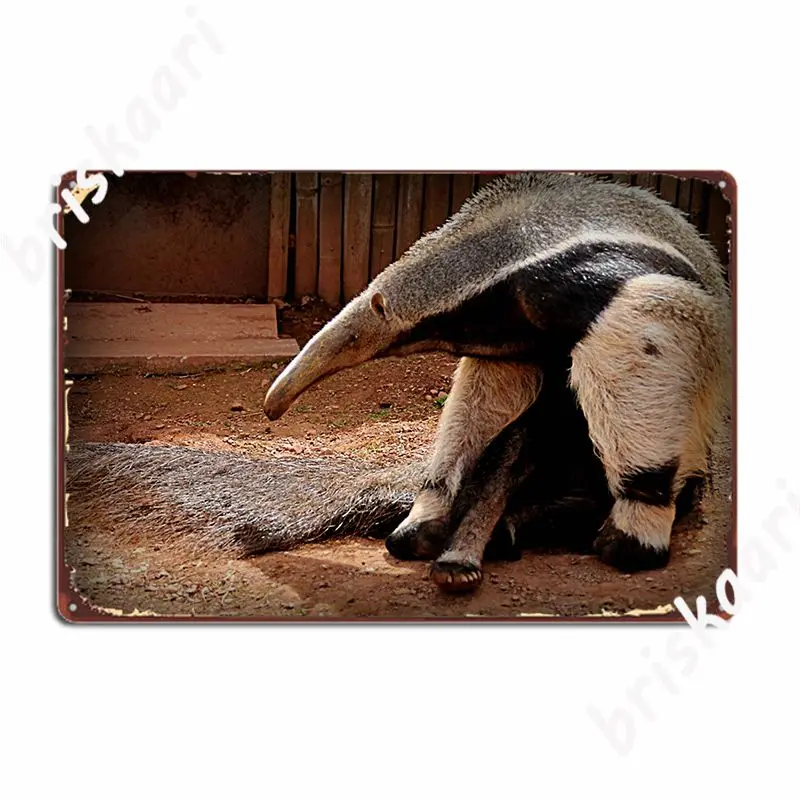 Giant Anteater Metal Sign Club Home Retro Plaques Pub Garage Tin Sign ...
