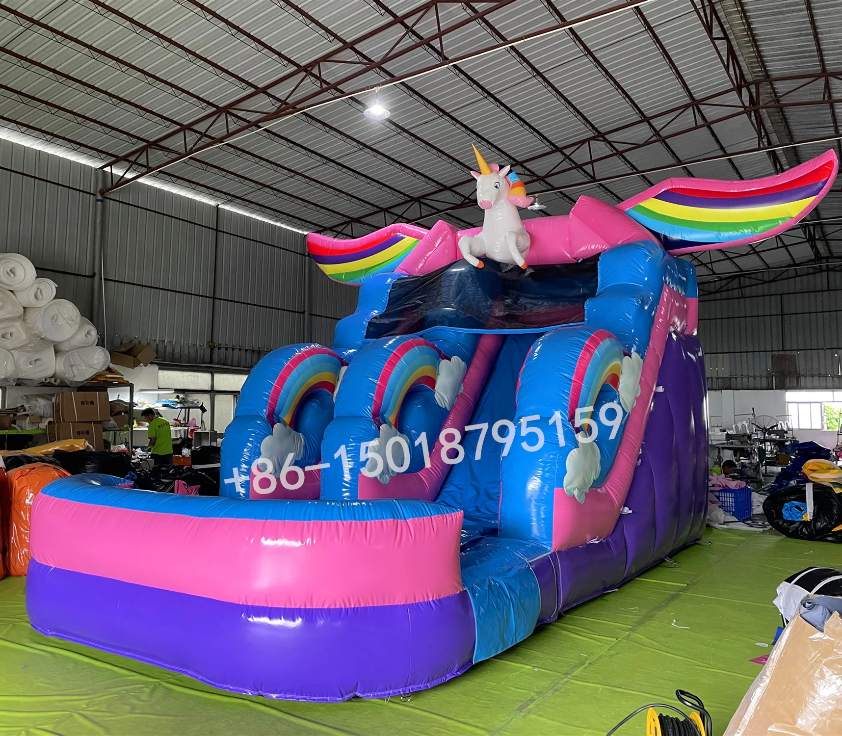 Aeor-16ft-Commercial-Pink-Unicorn-Water-Slide-Pool-Castle-Inflatable ...
