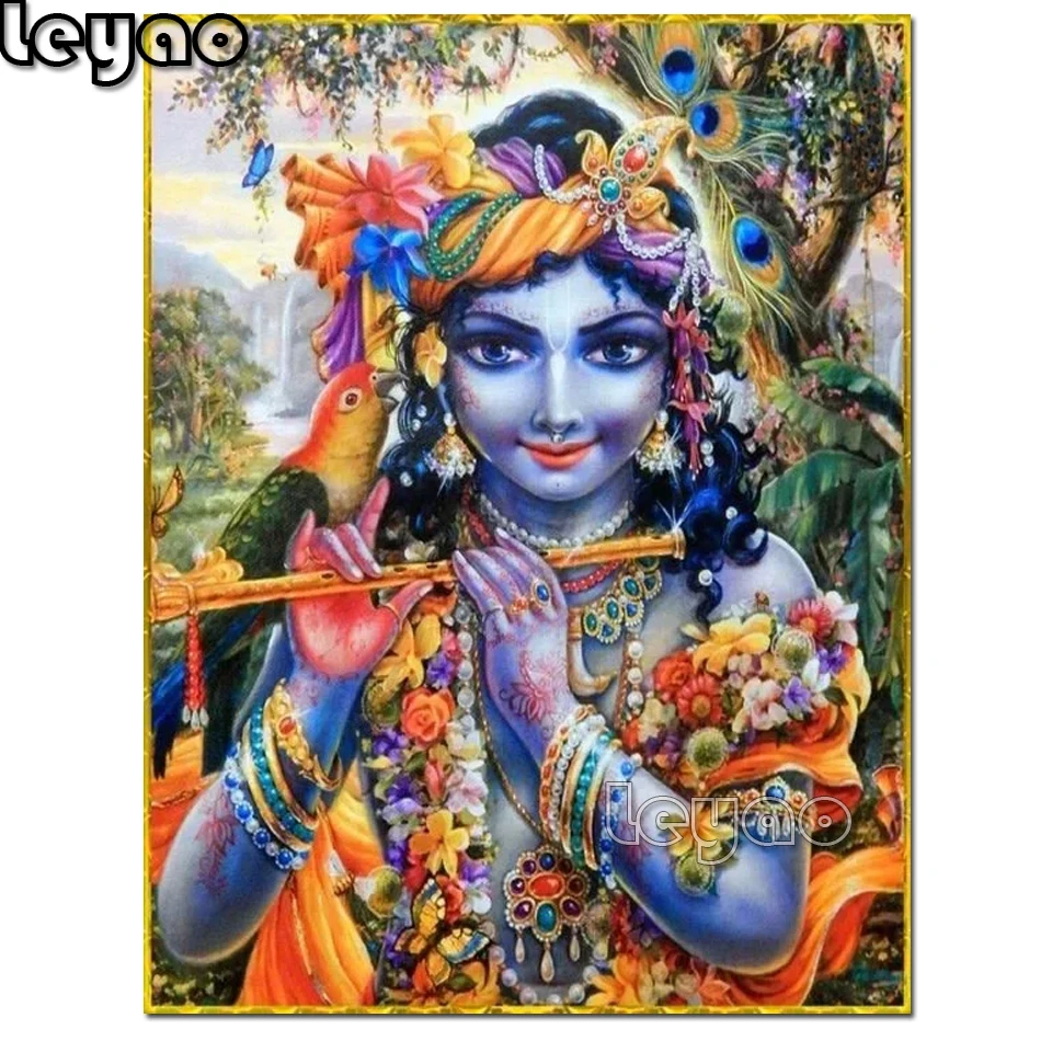 Lord krishna 5D Religion diamond painting full square / round diamond ...