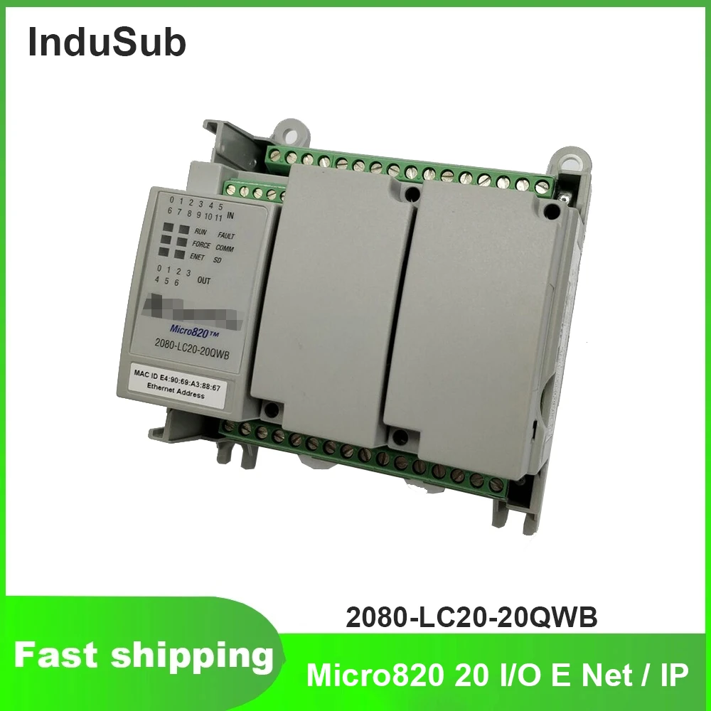 2080 LC20 20QWB Saída Controlador Módulo Programável Lógica PLC Micro820 I/O E Net / IP Novo ...