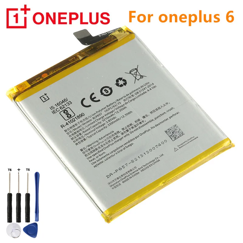 Original-Phone-Battery-BLP657-3300mAh-For-OnePlus-6-A6001-High-Quality ...