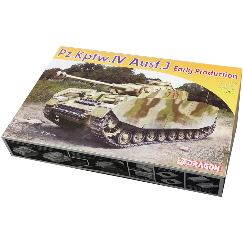 DRAGON 7409 1/72 Pz.Kpfw.IV Ausf.J Early Production Scale model Kit ...