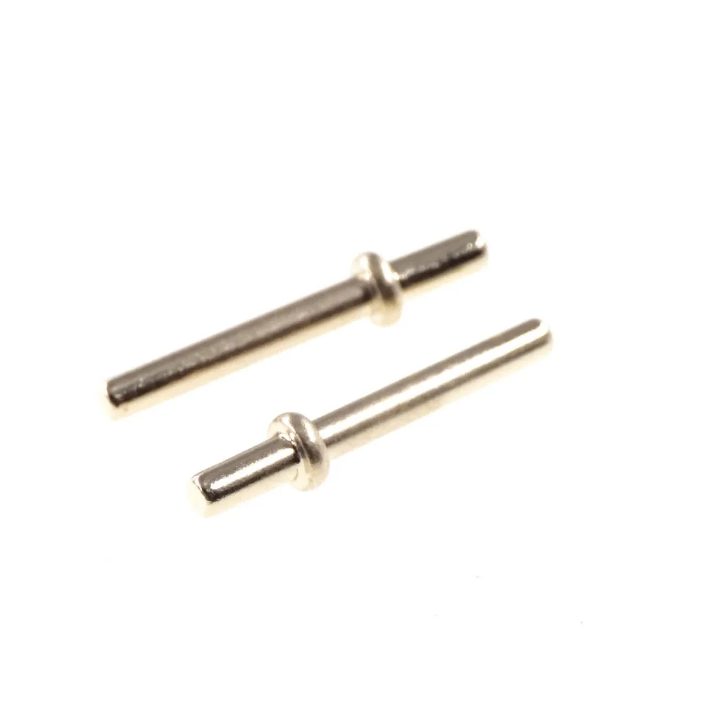 100Pcs Male PCB Pin Header Press Fit Tip 1.0MM Diameter Brass Plated ...