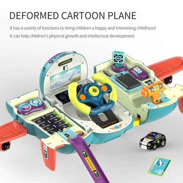 FTL™ Airplane Pilot Driving Simulation Play Set - FunToyLab