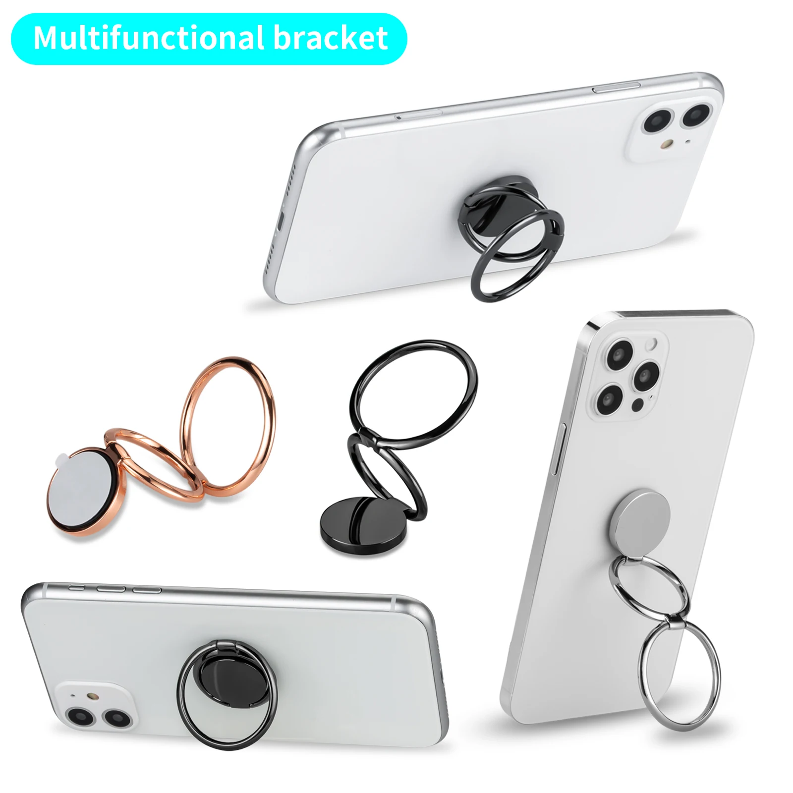 Cute-Fashion-Luxury-Retro-Universal-Plating-Gold-Silver-Metal-Double ...