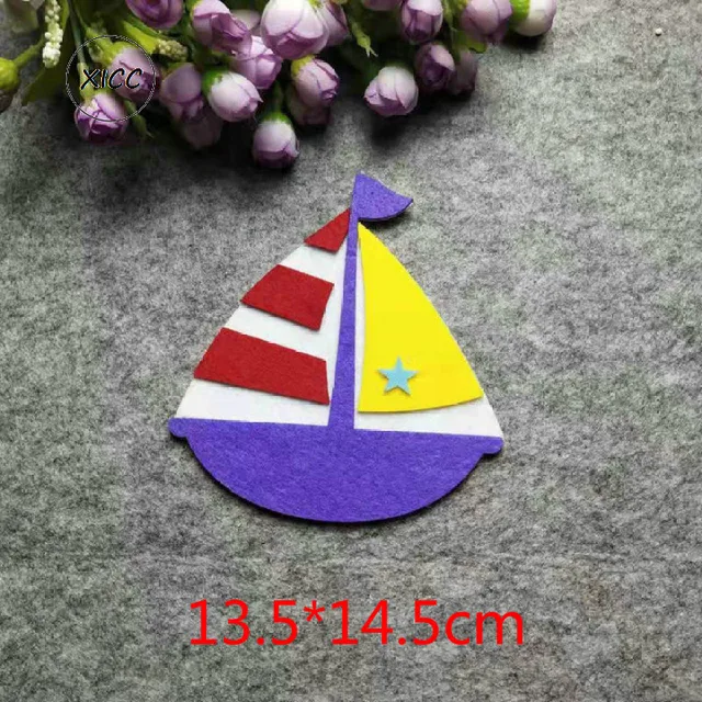 T-N Sea Dolphin Shark Handwork Decoration Non-woven Felt Pads Whale ...