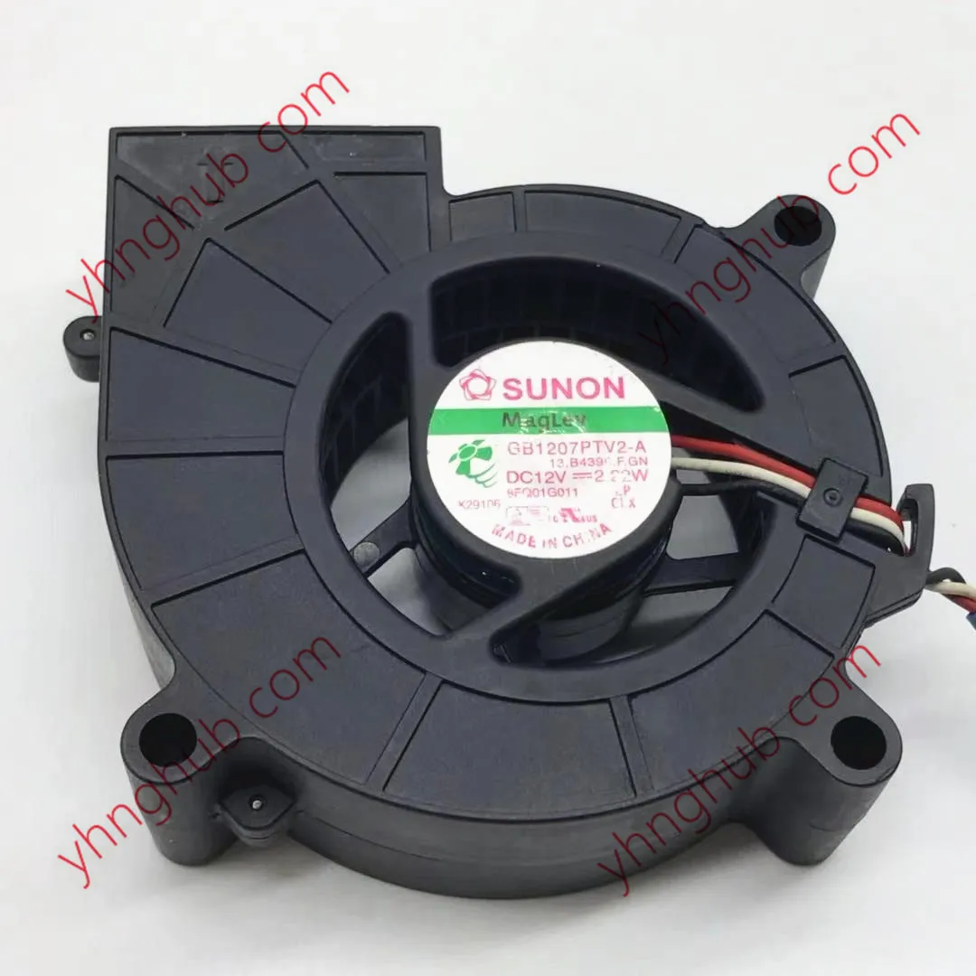 SUNON GB1207PTV2 A DC 12V 2.2W 3 Wire 70x70x25mm Server Cooling Fan ...