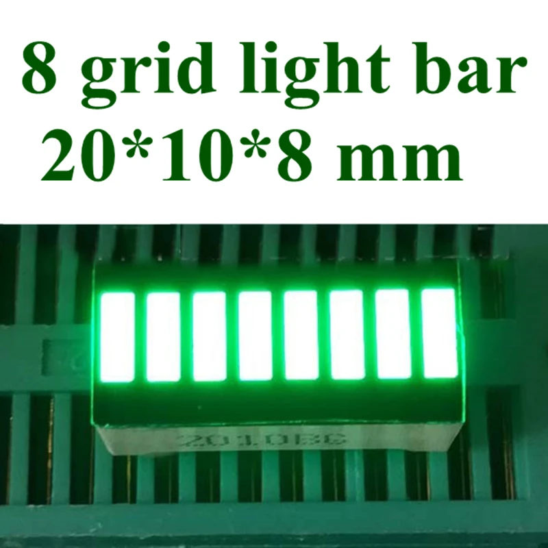 20pcs-LED-Bar-Display-8-Segment-Pure-green-Array-Numbers-LED-Signs ...