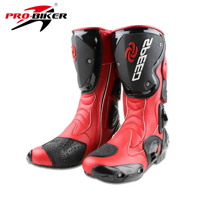 Motorcycle Racing Boots Mid-Calf Ankle Protective Gears Moto Motorbike ...