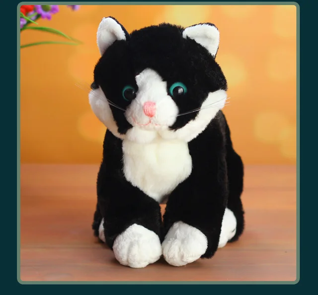 Cute Tuxedo Cat Plush