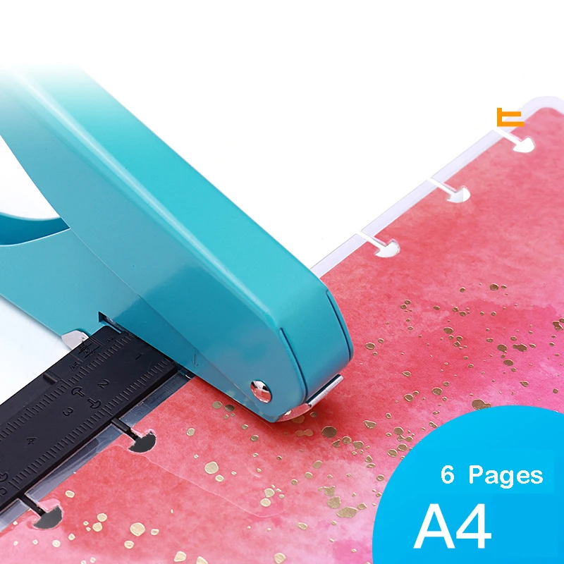 Staplers & Punches ViaGasaFamido Hole Punch Hand 6 Sheets Paper Low ...