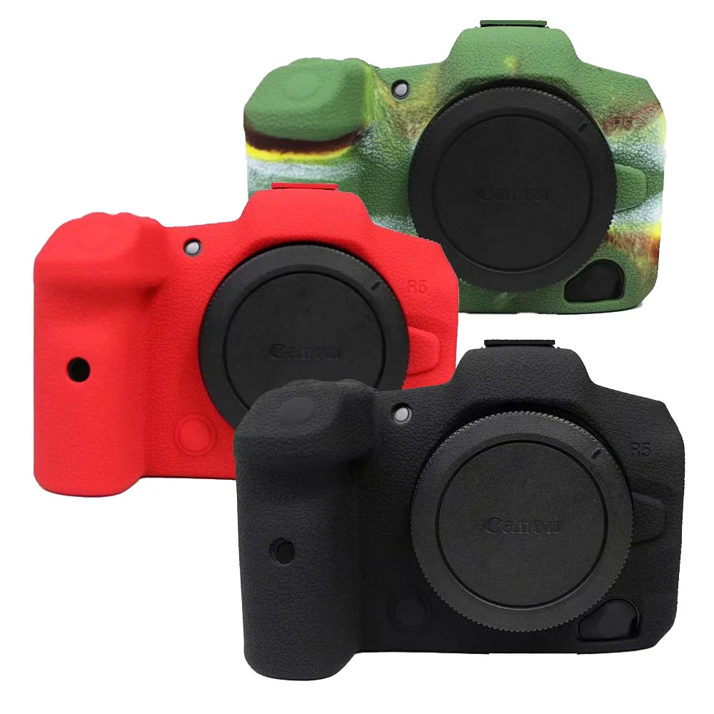 Soft-Silicone-Case-Body-Cover-Protector-Frame-Skin-for-Canon-EOS-R5 ...