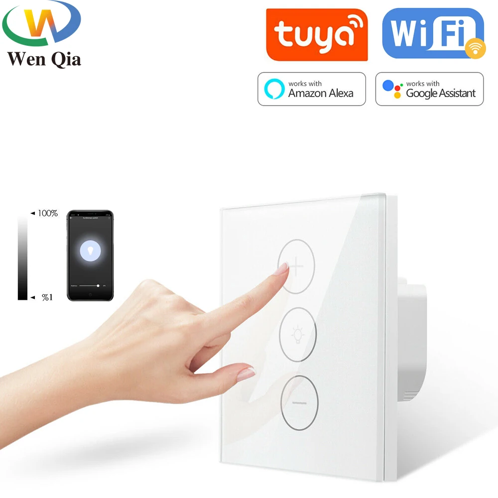 Tuya-Dimmer-WiFi-Switch-220V-Touch-Glass-Wall-Panel-Timer-Smart-Life ...