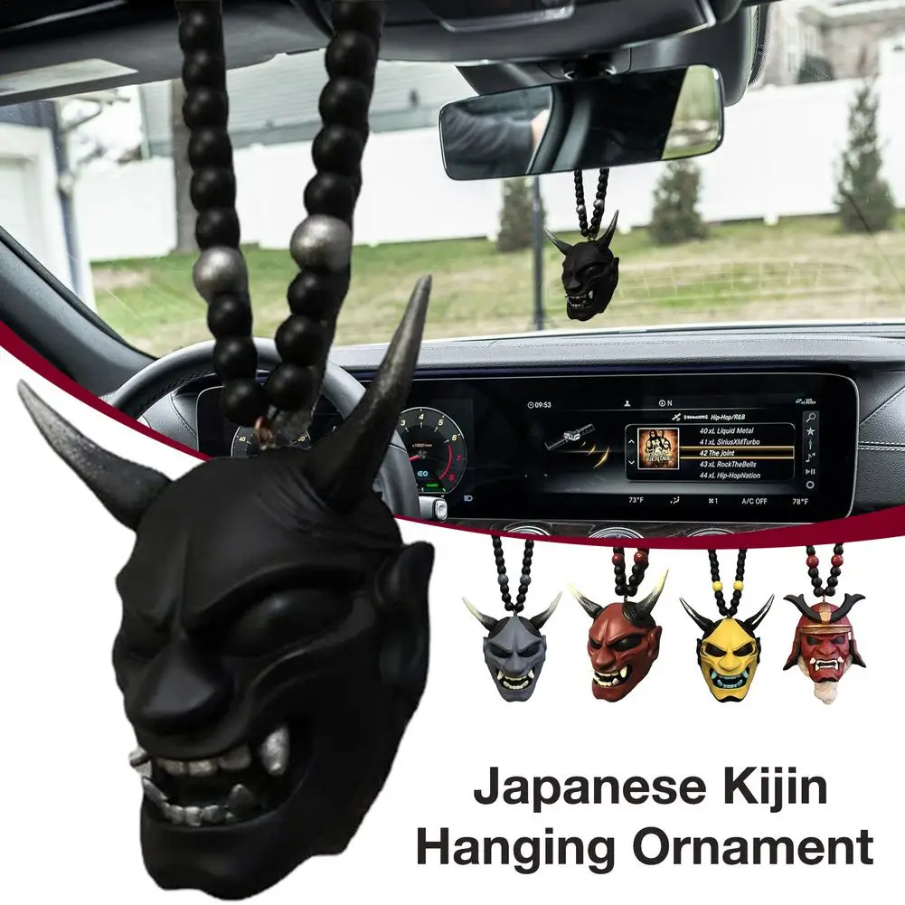 Japonês Ghost Mask Hannya Colar, Prajna Pingente Jóias, Crânio Chifre ...